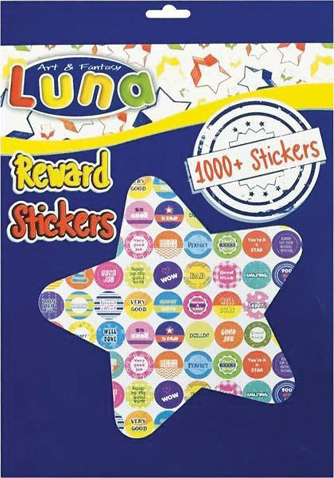 Luna Reward Stickers A4 - Shop4All